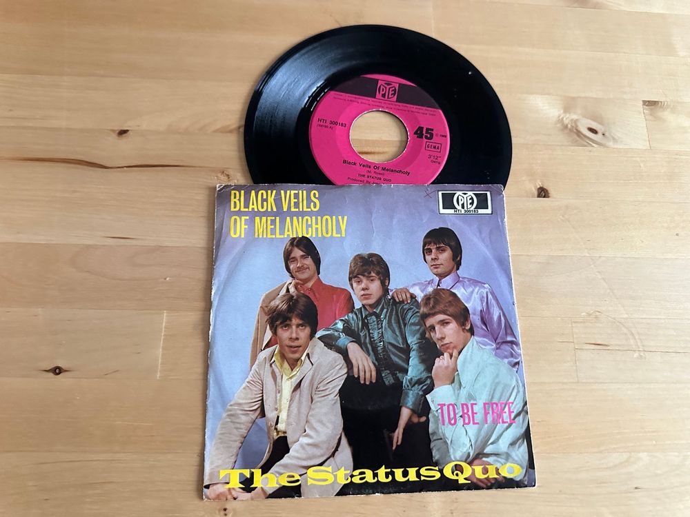 STATUS QUO rare Black veils of melancholy Single 60's 7" (Gebraucht) in ...