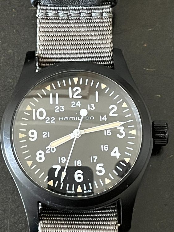 Hamilton Khaki Field Watch black | Kaufen auf Ricardo