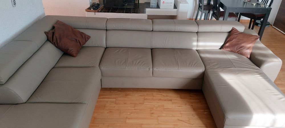 Wohnlandschaft Echtleder mit Schlaffunktion (Gebraucht) in Wädenswil für CHF 1200 – nur Abholung ...