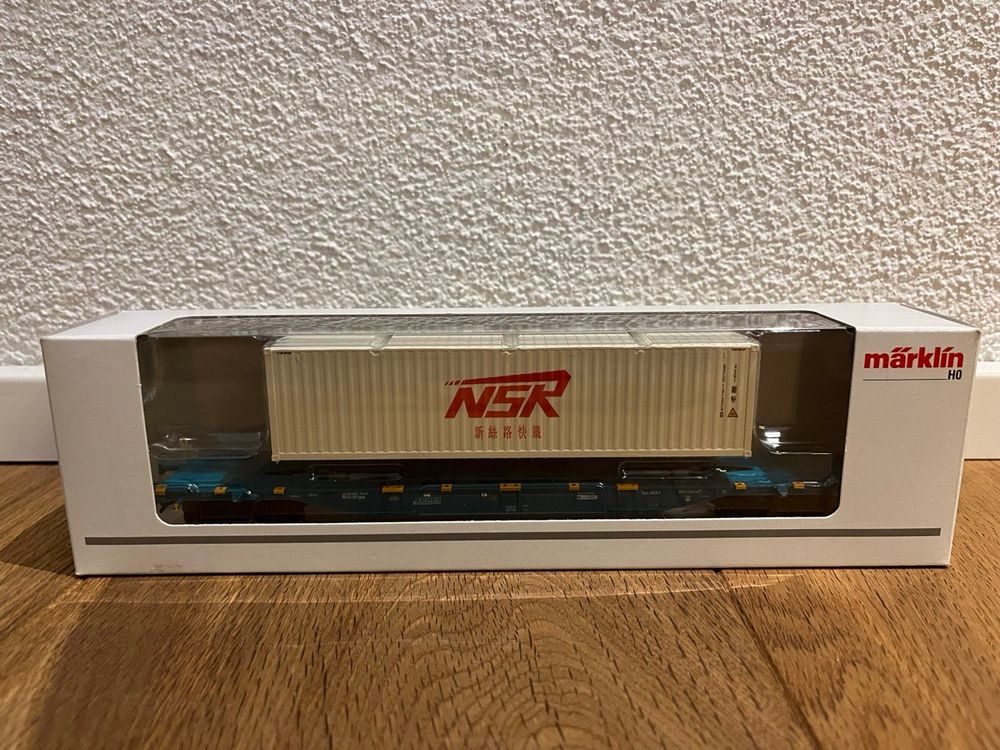 Märklin 47135 - Containertragwagen Sgns mit Container NSR (Gebraucht ...