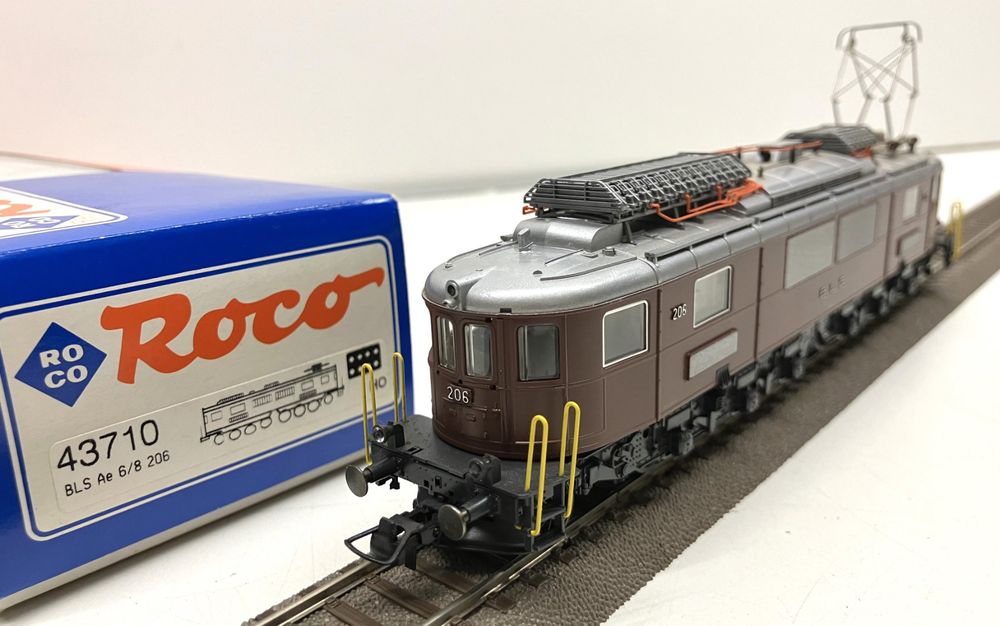 Roco 43710= Ae 6/8 BLS 206 Lötschberg-Lok mit Schnittstelle (Neu ...