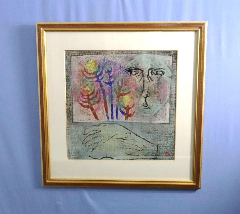 Michi Fukui (1940), Farbholzschnitt, handsigniert (Gebraucht) in Zug ...