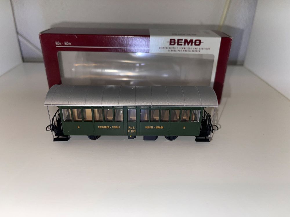 Bemo RhB B 2138 Historischer Buffetwagen Filisurer-Stübli (Gebraucht ...
