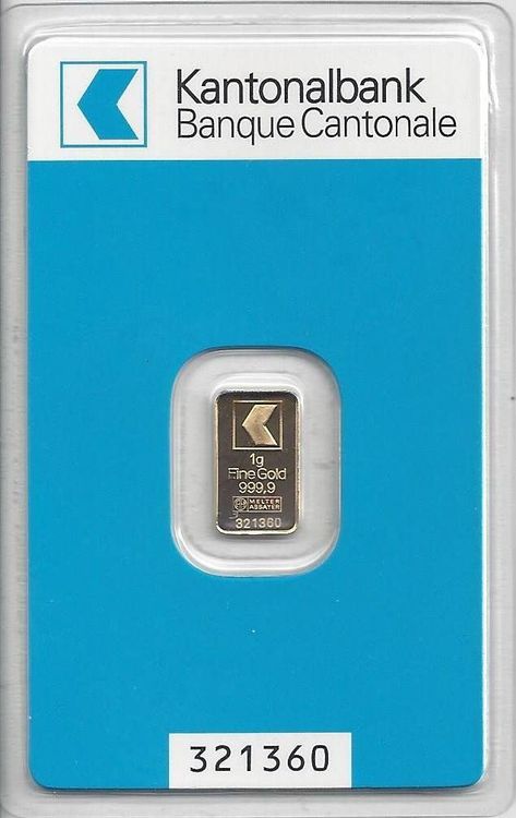 1 Gramm Goldbarren 999.9 Fine Gold | Kaufen auf Ricardo