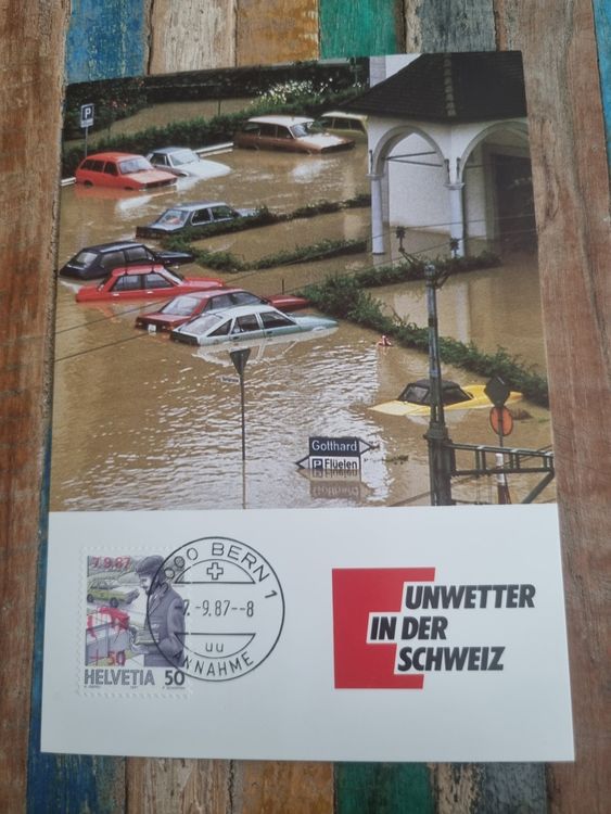 1987 FDC Maximimkarte Unwetter in der Schweiz | Kaufen auf Ricardo