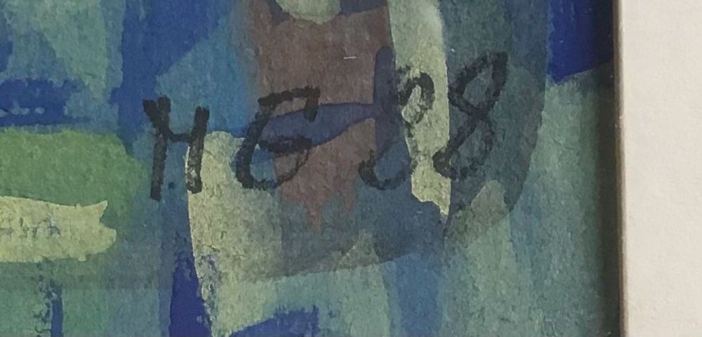 Interessante Komposition Aquarell Monogr (Gebraucht) in Root für CHF 5 – mit Lieferung auf ...