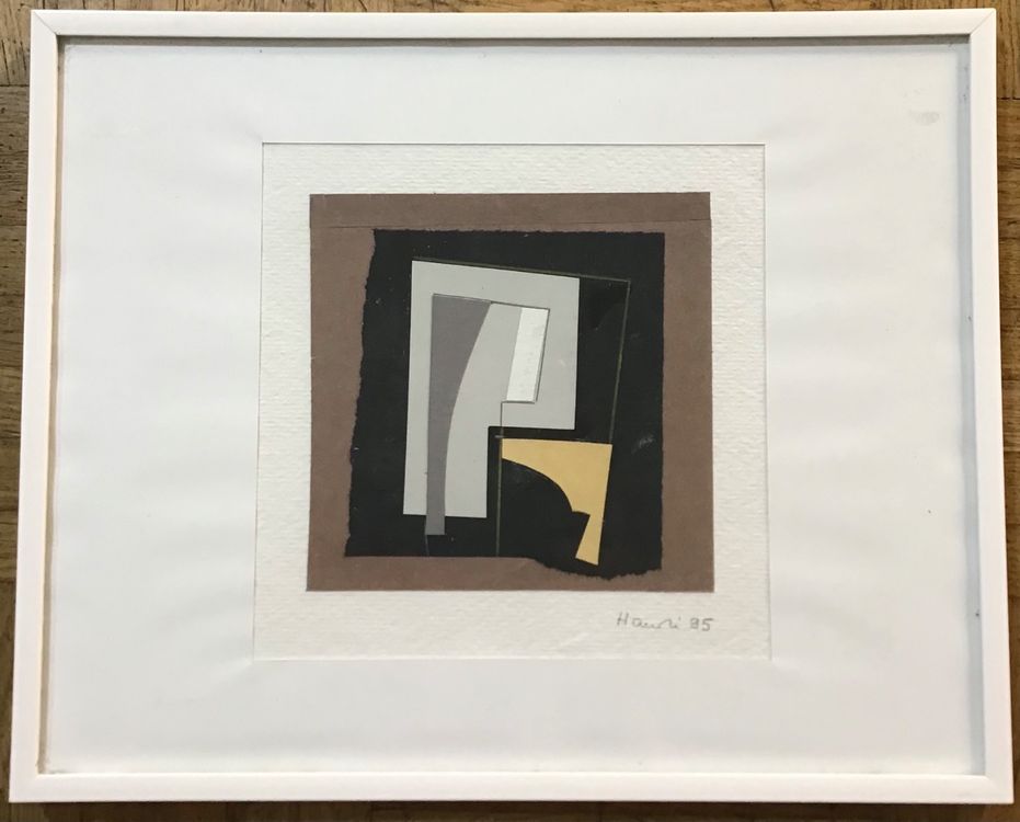 Abstrakte Mischtecknik Collage Unleserlich Signiert | Kaufen auf Ricardo