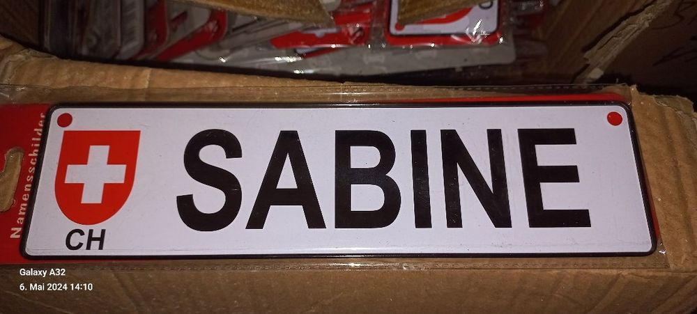 Namensschild Sabine, Doris, Karin, Rolf, Kurt, Max + Andere (Neu ...