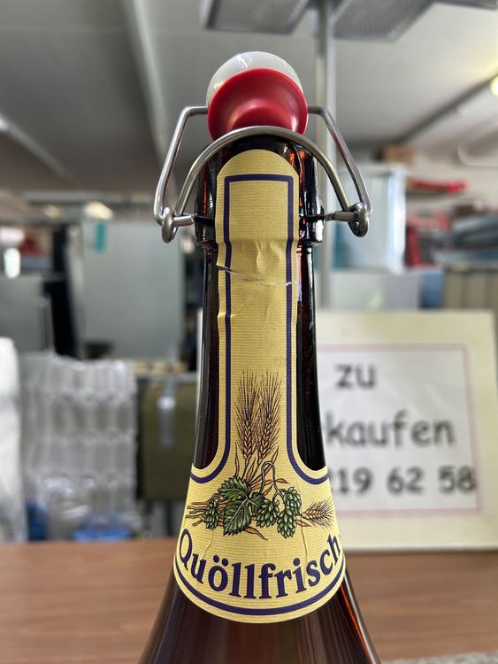 Bierflasche mit Bügelverschluss (LEER) 3 Liter (Gebraucht) in Malters für CHF 10 – nur Abholung ...