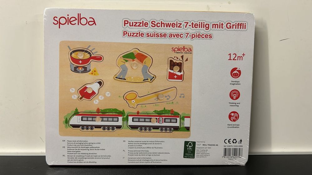 Neu Spielba Puzzle Schweiz 7- teilig mit Griffli (1x) (Neu und originalverpackt) in Inwil für ...