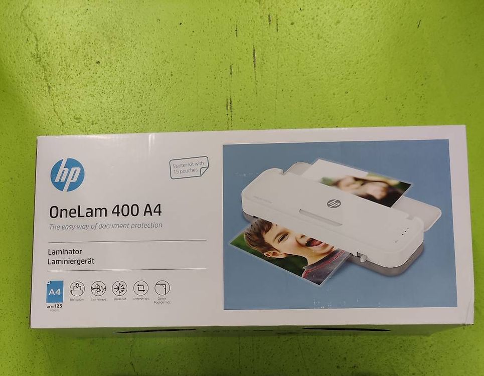 HP Laminiergerät OneLam 400 A4 weiss | Kaufen auf Ricardo