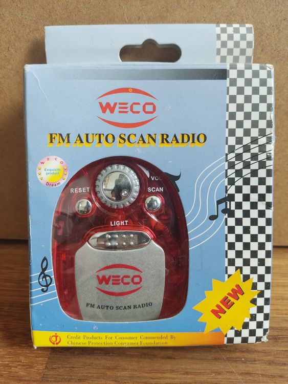WECO FM-Radio Auto Scan rot neu (Neu und originalverpackt) in Bütschwil ...