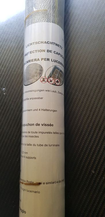Lichtschachtnetz 120x80 cm, 3 Rollen (Neu und originalverpackt) in Dietikon für CHF 10 – mit ...