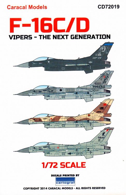 1/72 F-16 C/D Decal Caracal 72019 (Neu und originalverpackt) in Sion für CHF 10.5 – mit ...