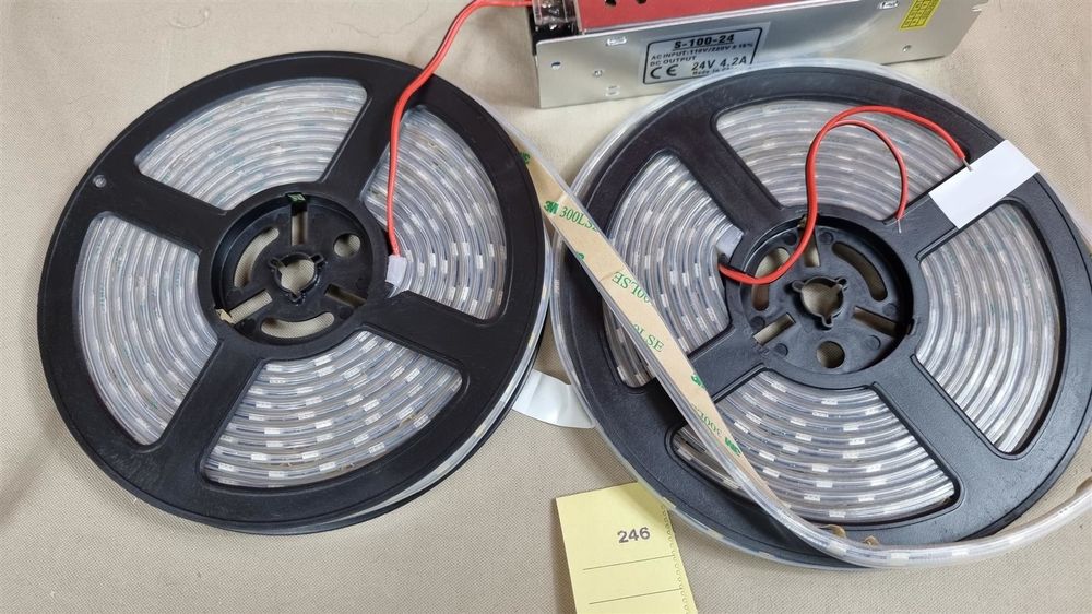 LED Strips 10 m, weiss, 10 mm (246) (Neu und originalverpackt) in Dorf ...