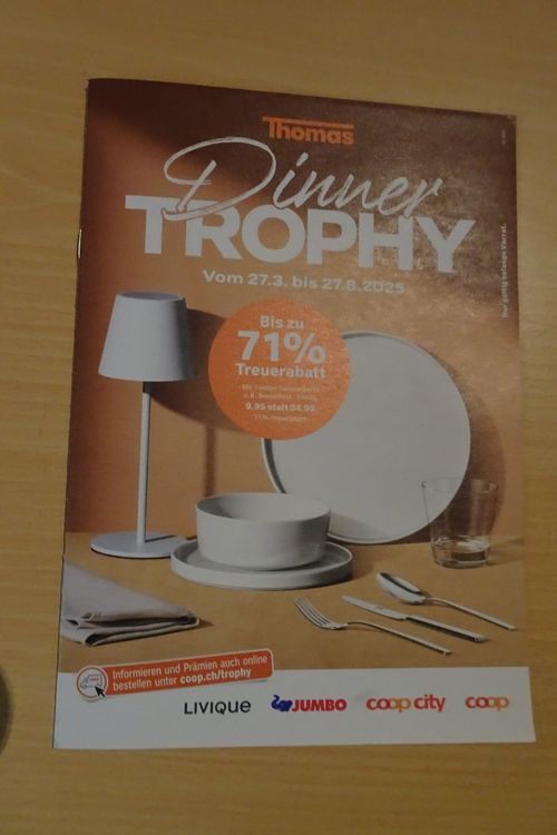 4 volle Coop Trophy Sammelkarten Thomas Dinner Trophy | Kaufen auf Ricardo
