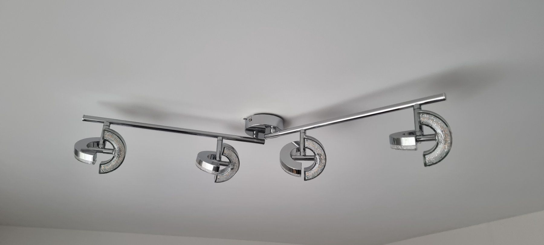 Moderne Deckenleuchte, Chrom, 4-flammig, Top Zustand! (Gebraucht) in ...