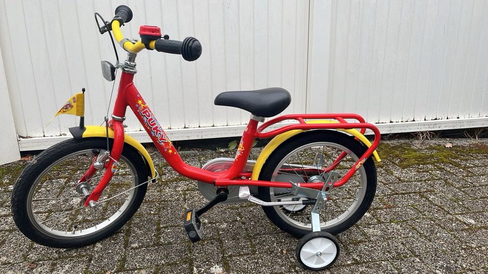 Puky 16" Kinderrad rot (inkl. Stützräder) | Kaufen auf Ricardo