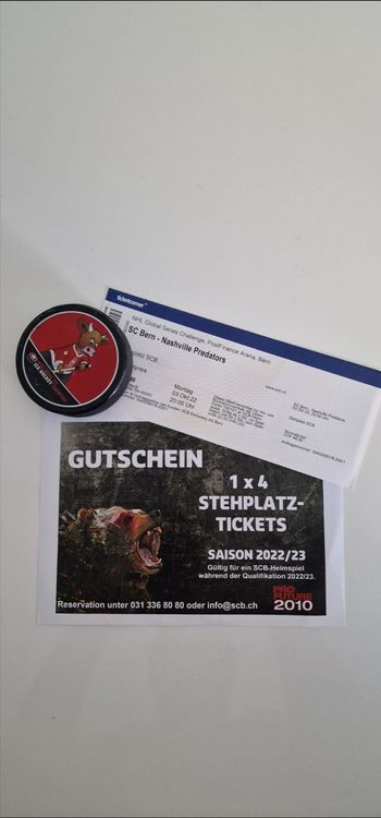 SCB 6 Tickets Packet 2× Nashville 4xnach Wahl (Neu und originalverpackt ...