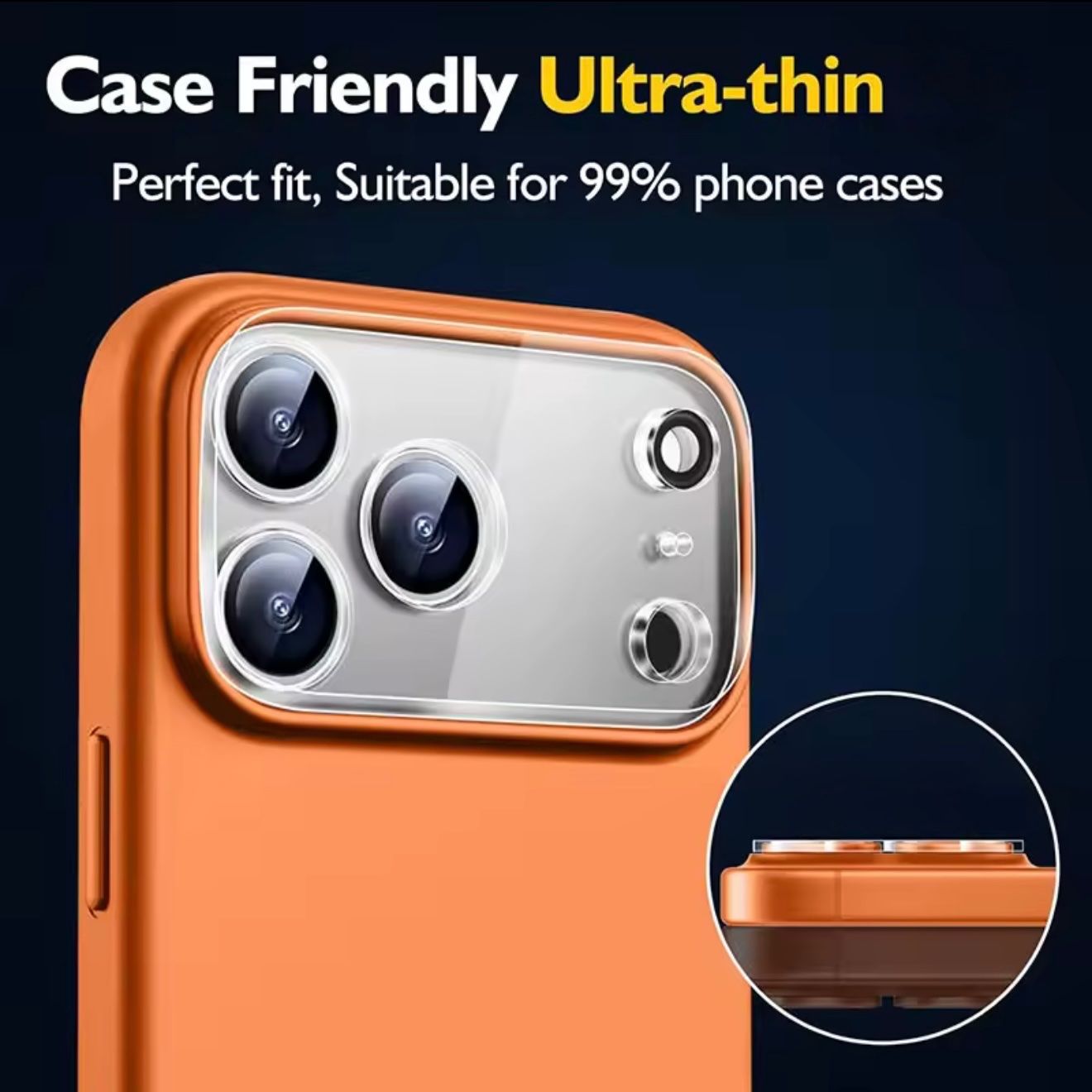 iPhone 17 Pro Protections caméra en verre trempé 3D 9H HD (Neu (gemäss ...