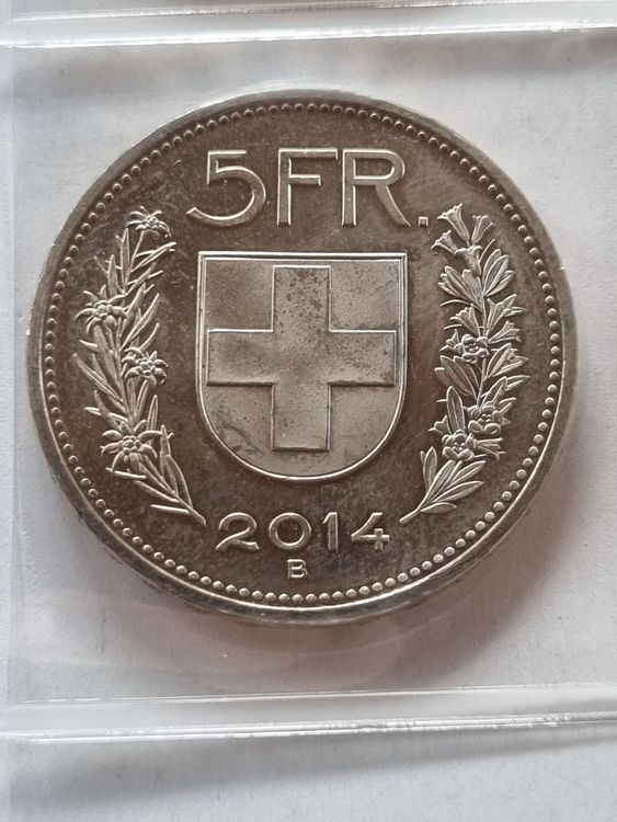 5 Franken 2014 - Top-Zustand (Gebraucht) in Mels für CHF 9 – mit Lieferung auf Ricardo kaufen