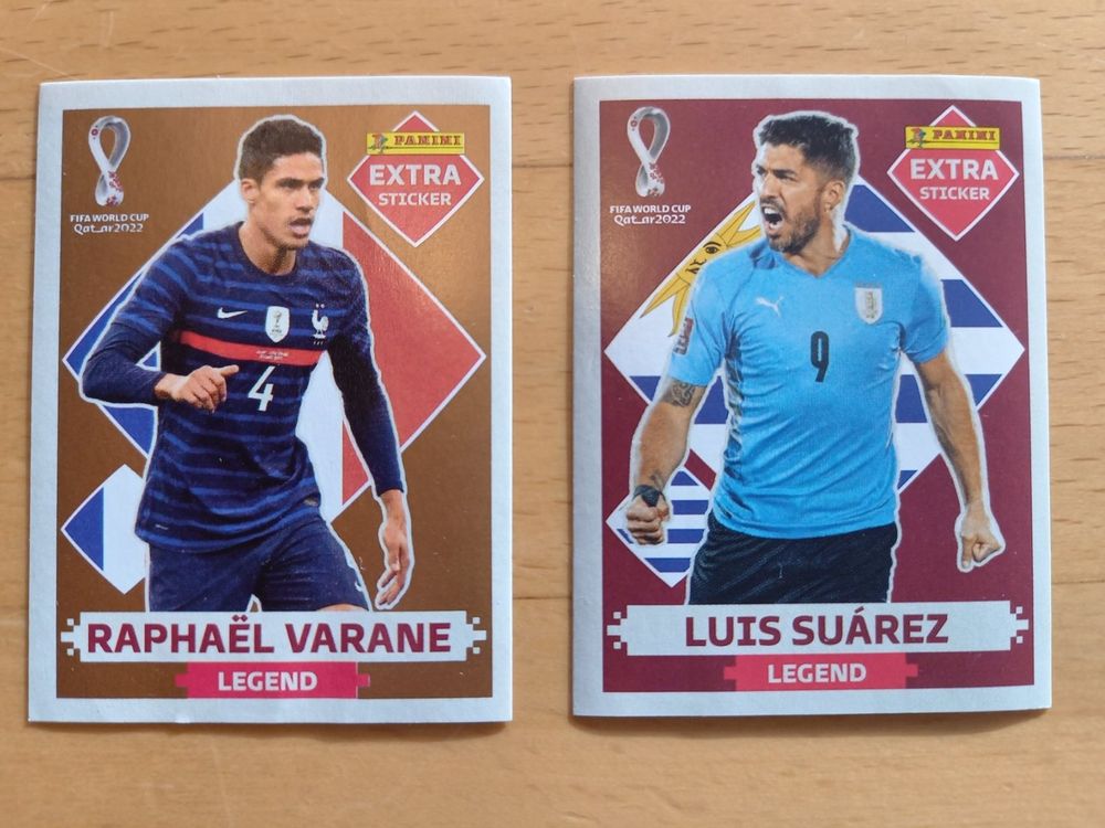 Panini Luis Suarez / Raphael Varane Extra Sticker Legend (Neu (gemäss Beschreibung)) in ...