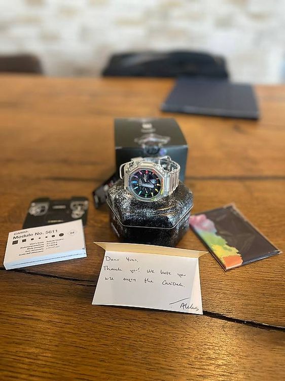 1/200 IFLW x The Dial Artist Casio G Shock Crystal Jellyfish (Neu und ...