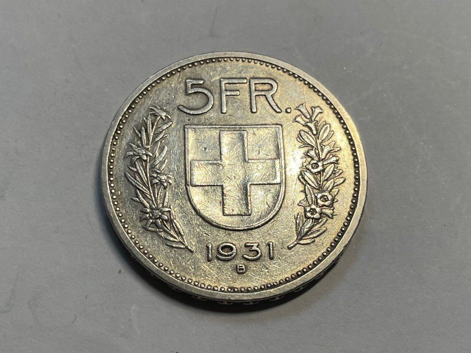 5 Franken von 1931 (Abart: 13 Sterne über Kopf) (Gebraucht) in Naters für CHF 27 – mit Lieferung ...