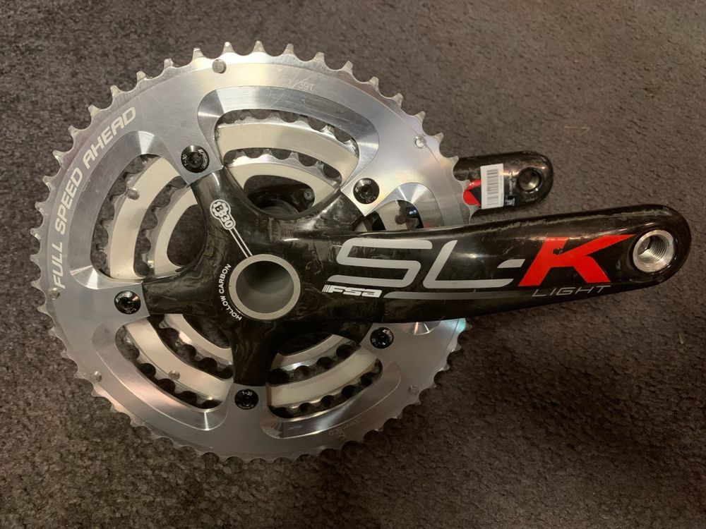 Pedalier FSA SL-K Light Carbone triple 10v 52x39x30 BB30 (Gebraucht) in ...