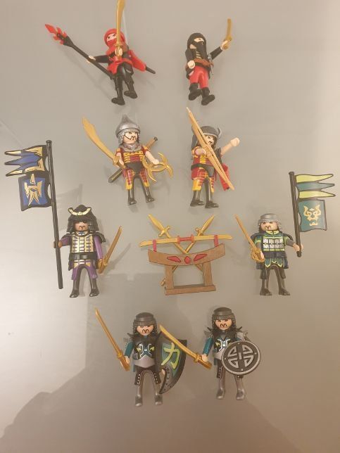 Playmobil - 8 Stück - Ninja Sumarai mit Ausrüstung - wie Neu (Gebraucht ...