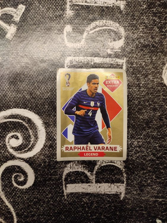 Panini extra Sticker Raphael Varane Gold | Kaufen auf Ricardo