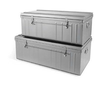 Cantine métal l.90/100 cm gris Snor (lot de 4) (Gebraucht) in Rolle für ...