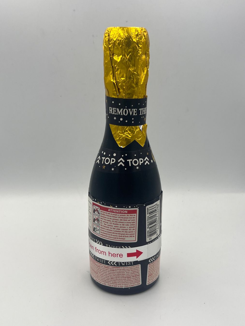 Konfetti Kanone Champagner Flasche für Party/Silvester!🎉... (Neu und ...