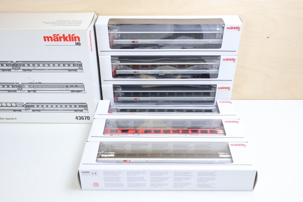 Märklin SBB EuroCity - Schnellzugwagen Set 43670 (Gebraucht) in ...
