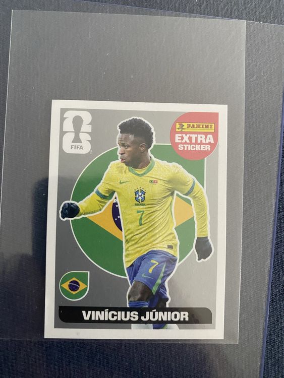 Panini WM 2026 Extra Sticker Vinicius Junior Vini JR Silber (Neu ...