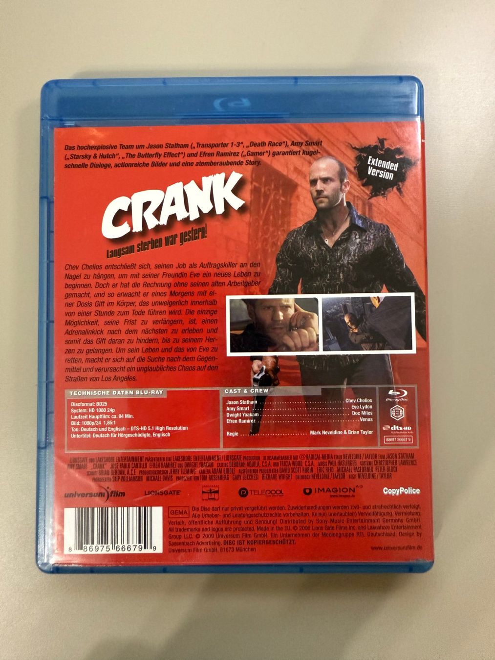 Crank (2006) (Extended Version) Blu-ray (Gebraucht) in Zürich für CHF 1 – mit Lieferung auf ...