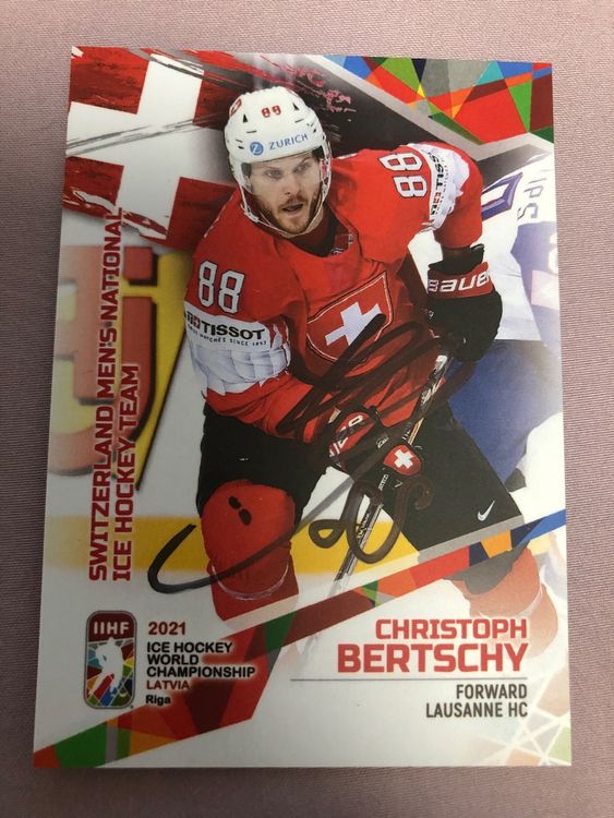 Bertschy Fribourg Gotteron Lausanne SCB hockey card signiert | Kaufen ...