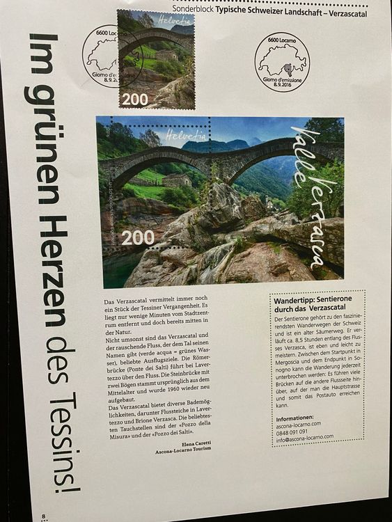 AgTg 8.9.16 Ponte de Salti ZN 1608 Valle Verzasca auf (Neu (gemäss ...