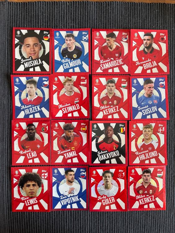 Topps Euro EM 2024 16 PTW Sticker Rot (Gebraucht) in Wabern für CHF 5 ...