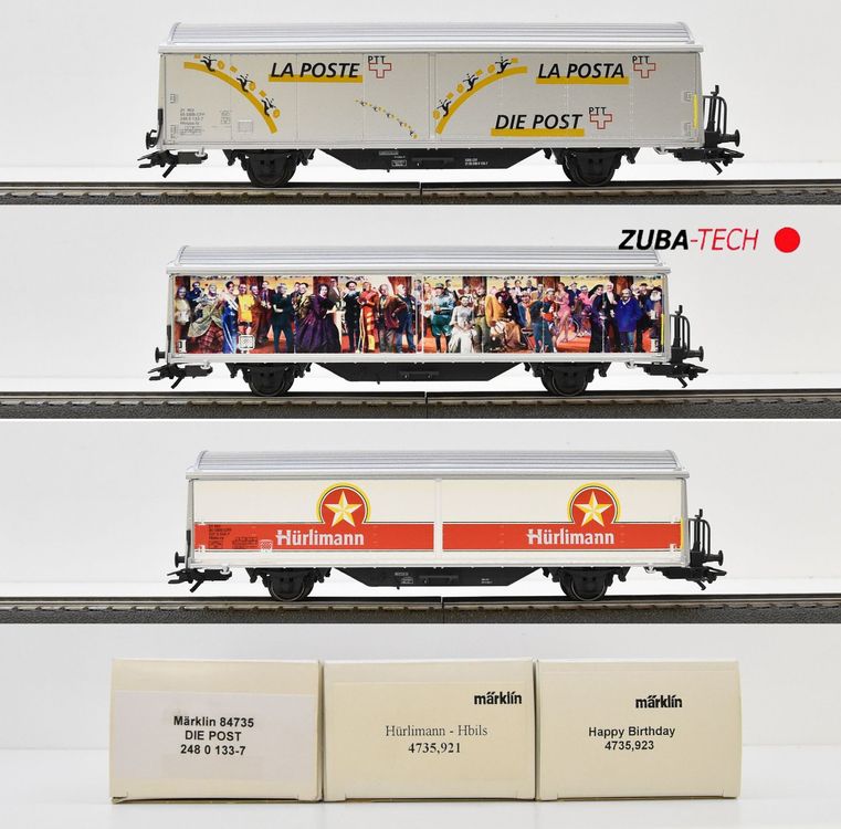 Märklin 3x Schiebewandwagen der SBB H0 WS mit OVP (Gebraucht) in St. Gallen für CHF 45 – mit ...