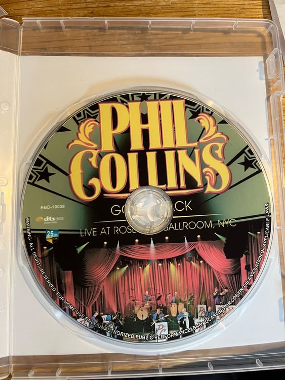 Phil Collins Going Back - Live at Roseland Ballroom Blu-ray | Kaufen ...