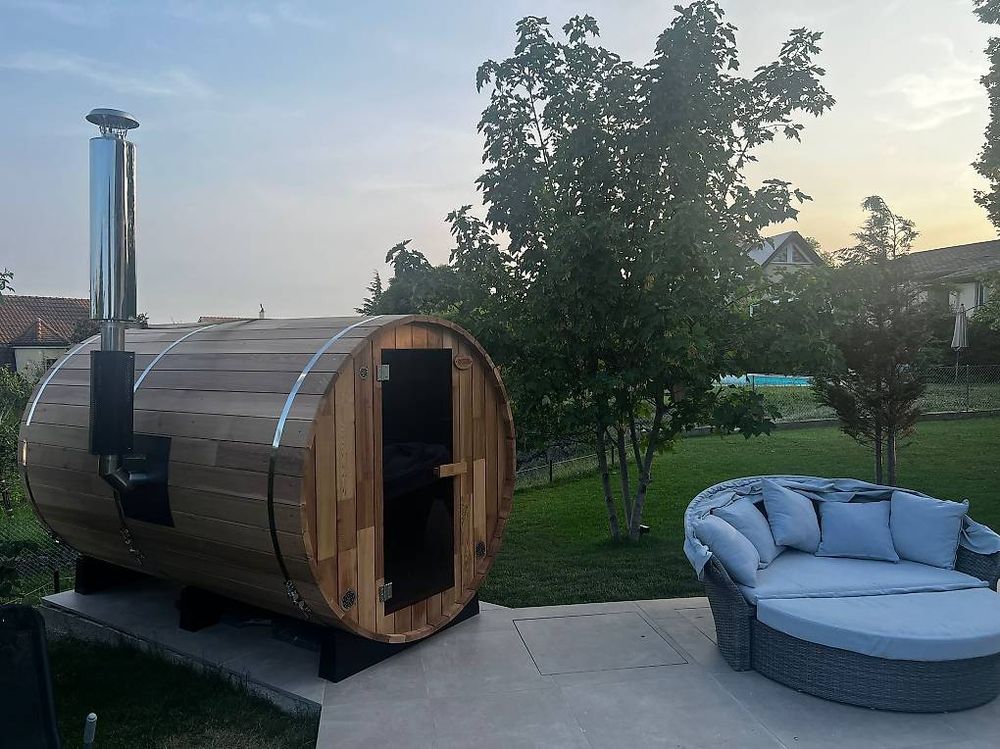 Sauna Premium en cèdre du Canada - Fun-iBarrel (Gebraucht) in Ardon für ...