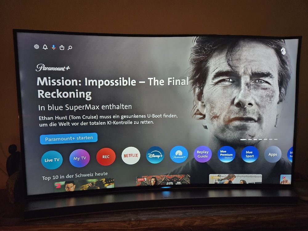 Samsung Curved LED TV 55" mit Soundbar, Subwoofer & 3D (Gebraucht) in ...