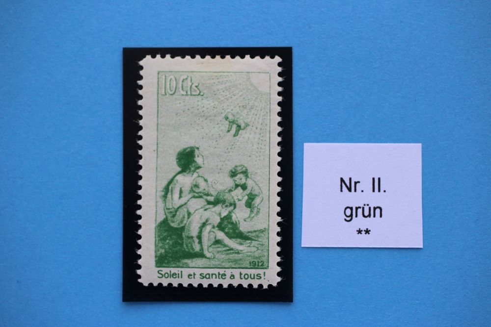 PJ 1912 Vorläufer Nr. II. - grün - postfrisch * (Neu (gemäss ...
