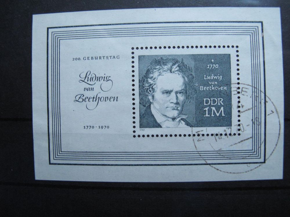 DDR 1970 Ludwig v. Beethoven Bl 32 gest (Gebraucht) in Wil SG für CHF 2 ...