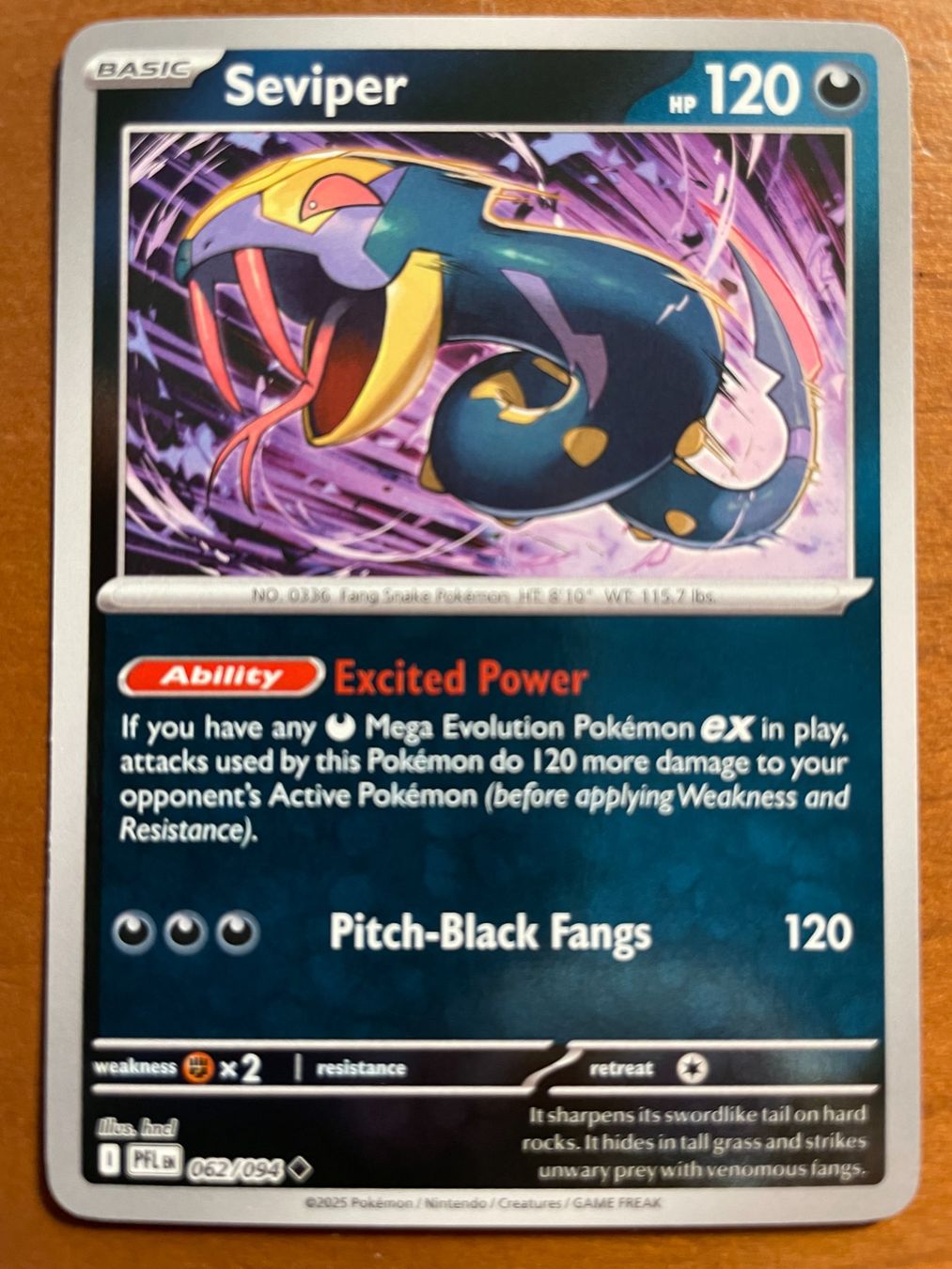 Pokemon Seviper Reverse (Versand gratis) (Neu (gemäss Beschreibung)) in ...