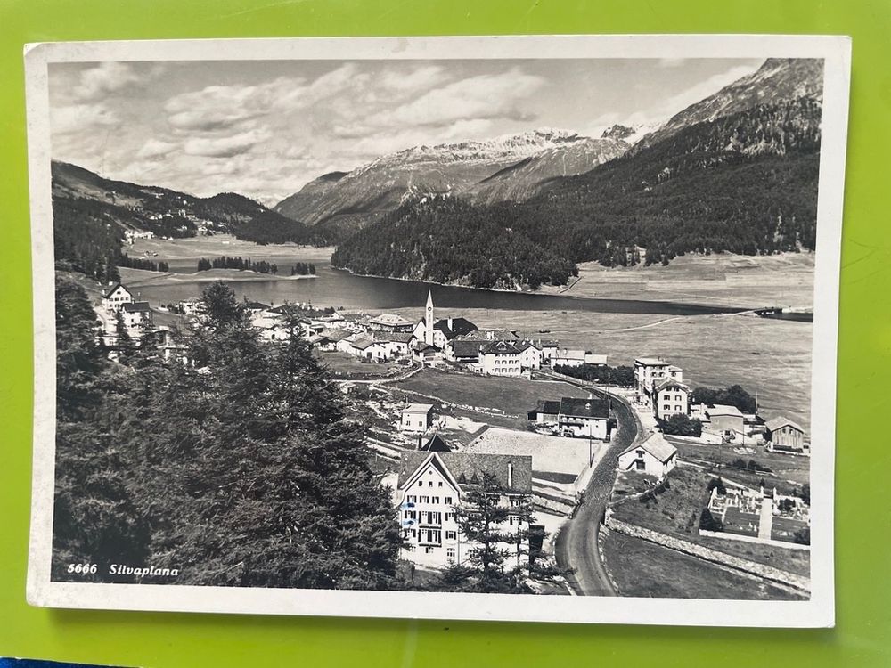 Alte Postkarte Silvaplana Engadin ca 70 Jährig (Gebraucht) in Bernhardzell für CHF 4 – mit ...