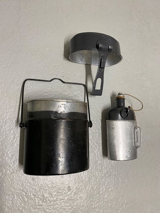 original Schweizer Armee Gamelle 1940 mit Feldflasche 1940 | Kaufen auf Ricardo