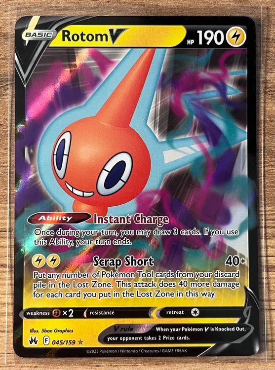 Rotom V 45/159 Pokemon Crown Zenith #2 | Kaufen auf Ricardo