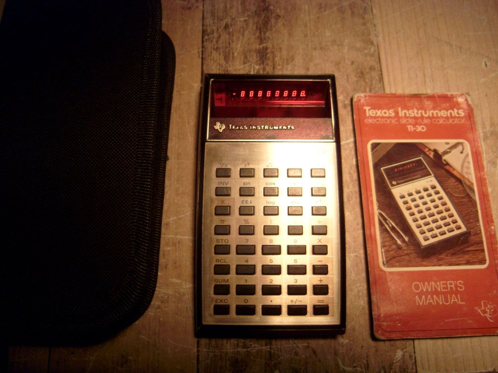 Texas Instruments Vintage,TI-30 FULL SET, Helle rote LED 1A | Kaufen ...